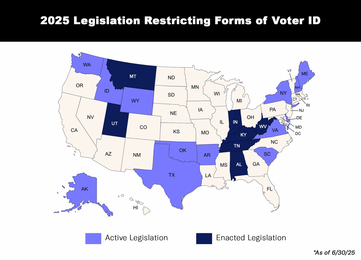 2025 Legislative Sessions to Date: Key Election Policy Trends - Voting ...